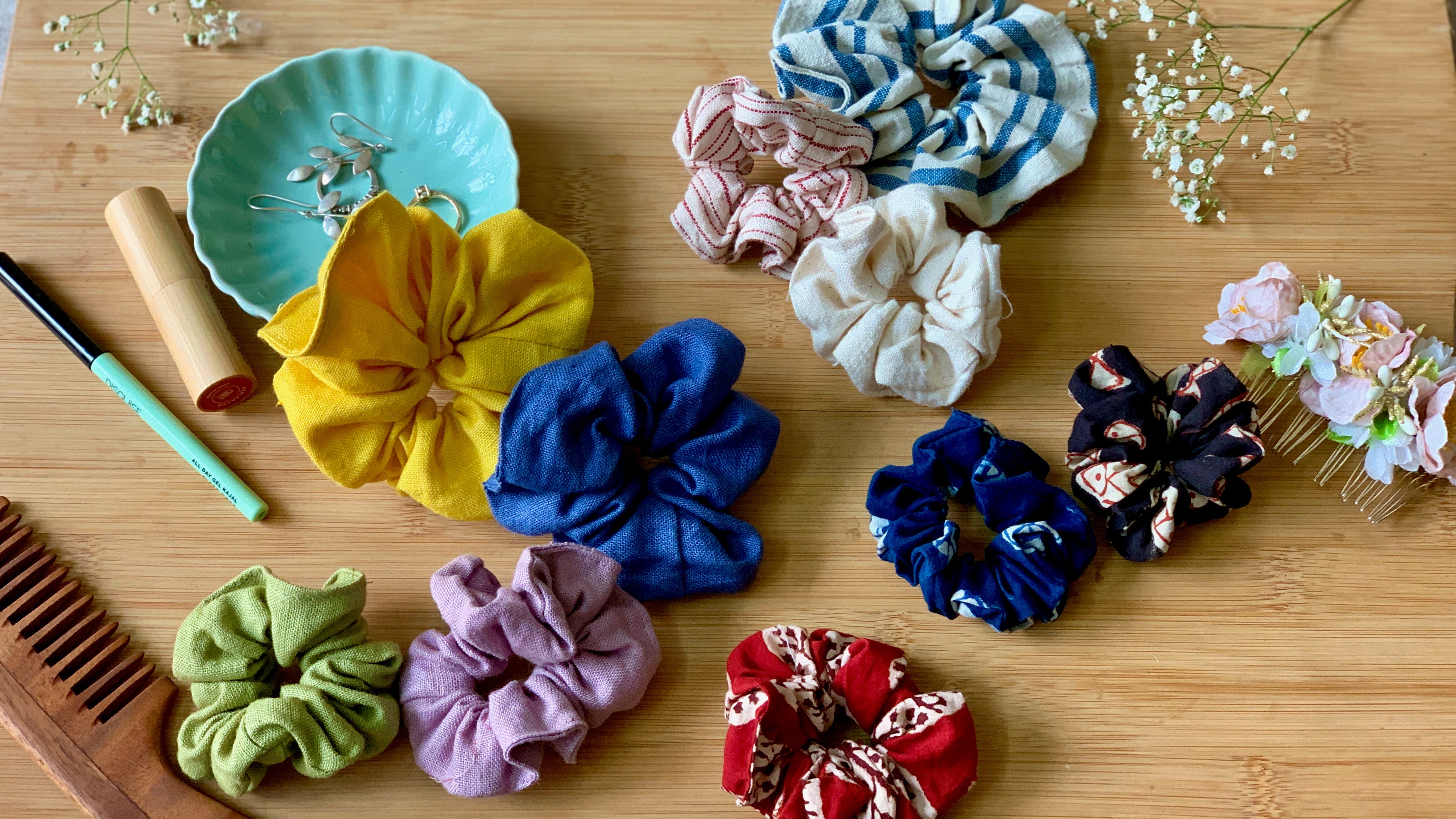Cloth Scrunchies | Sustainable Fabrics & Natural Rubber Elastic – Urban ...